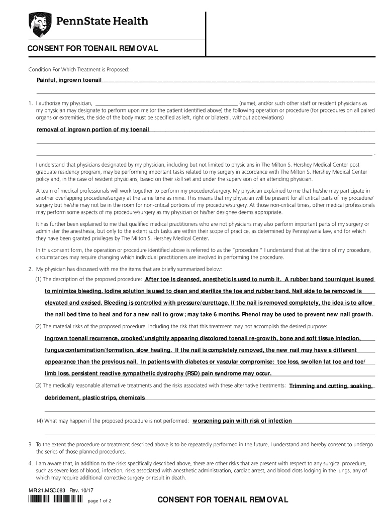 Surgical Consent Form - Fill Out, Sign & Share Online | pdfFiller