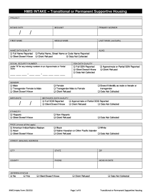 Fillable Online HMIS Data Collection Template for Project STARTCoC ...