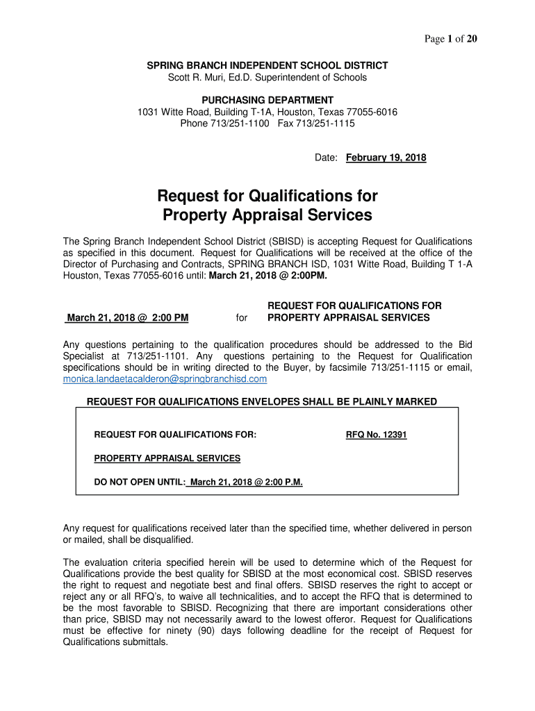 Fillable Online Spring Branch ISD Names New Superintendent of Schools ...