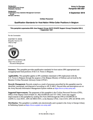 Fillable Online Garrisons in U.S. Army Europe Fax Email Print - pdfFiller