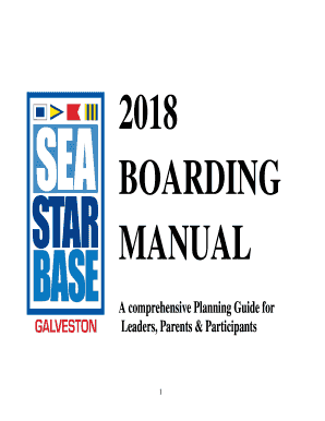 Fillable Online Scouting - Sea Star Base Galveston Fax Email Print ...
