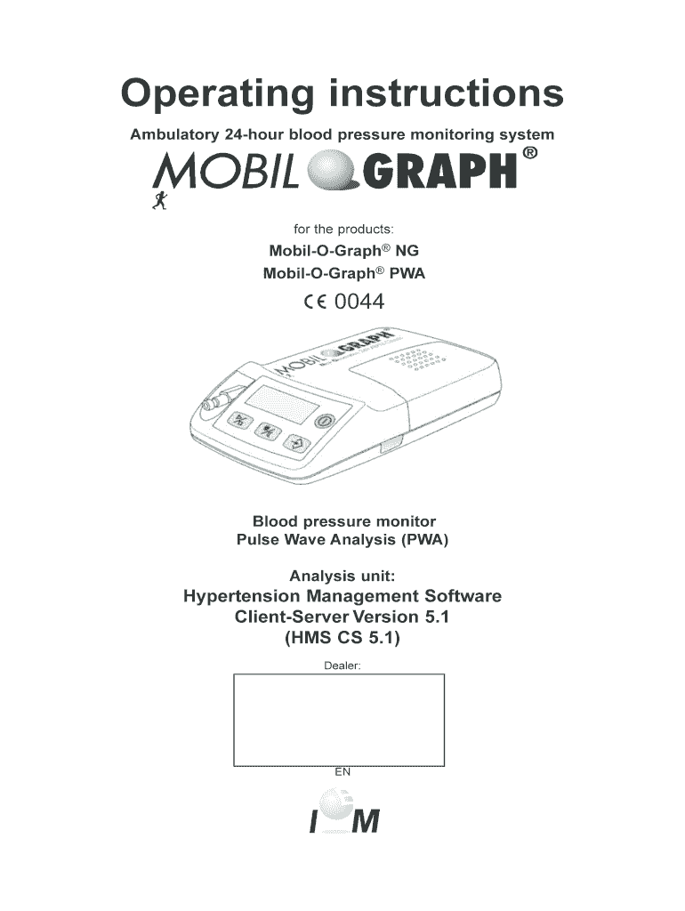Fillable Online IEM Mobil-O-Graph 24 Hour Pulse Wave Analysis System ...