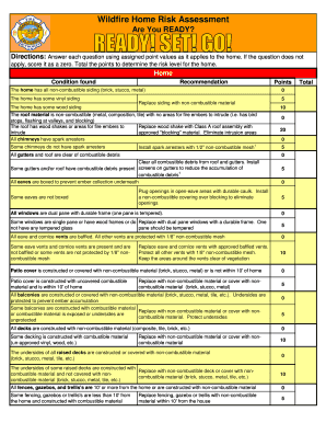 Fillable Online Home Risk Assessment Form.xls Fax Email Print - pdfFiller