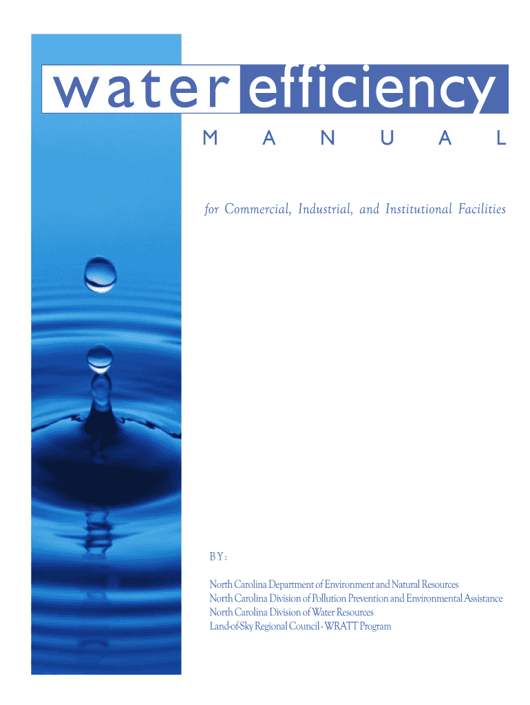 Fillable Online Water Efficiency Manual Water Efficiency Manual - Save ...