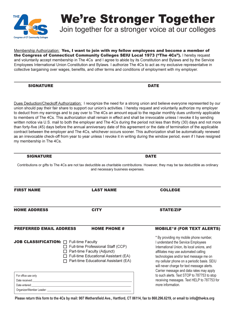 Fillable Online Seiu forms - Land-Up Fax Email Print - pdfFiller