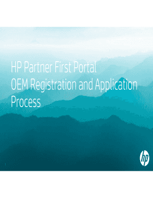 Fillable Online HP Partner Application Process - HP Partner First ...