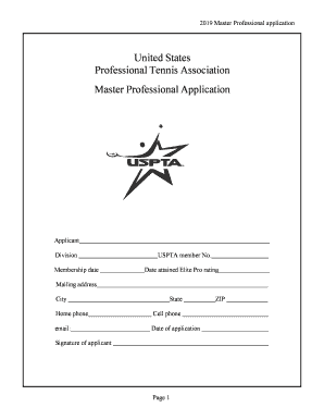 Fillable Online How to get USPTA Certification as a Tennis Coach - USTA ...