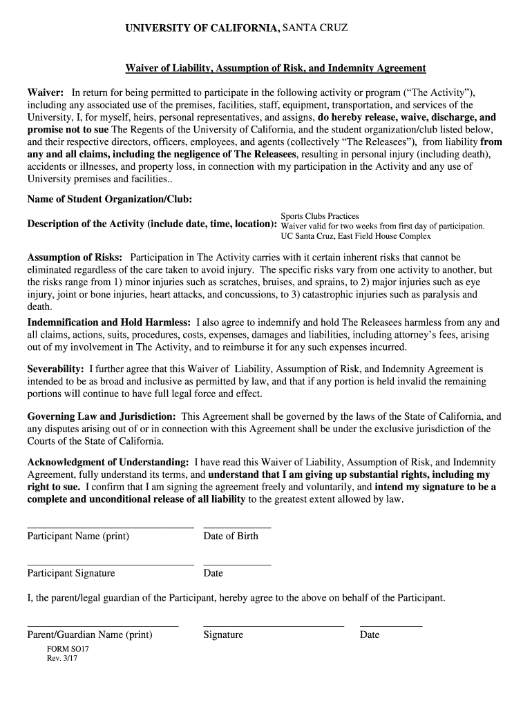 Fillable Online opers ucsc Waiver - OPERS - UC Santa Cruz Fax Email ...