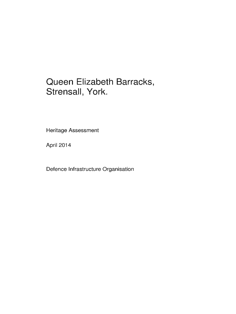 Fillable Online How to get to Queen Elizabeth Barracks, Strensall Camp ...