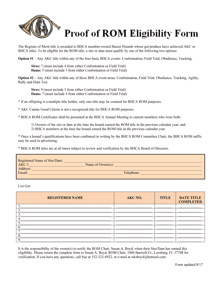 Fillable Online Proof-of-ROM-Eligibility-Form.docx Fax Email Print ...