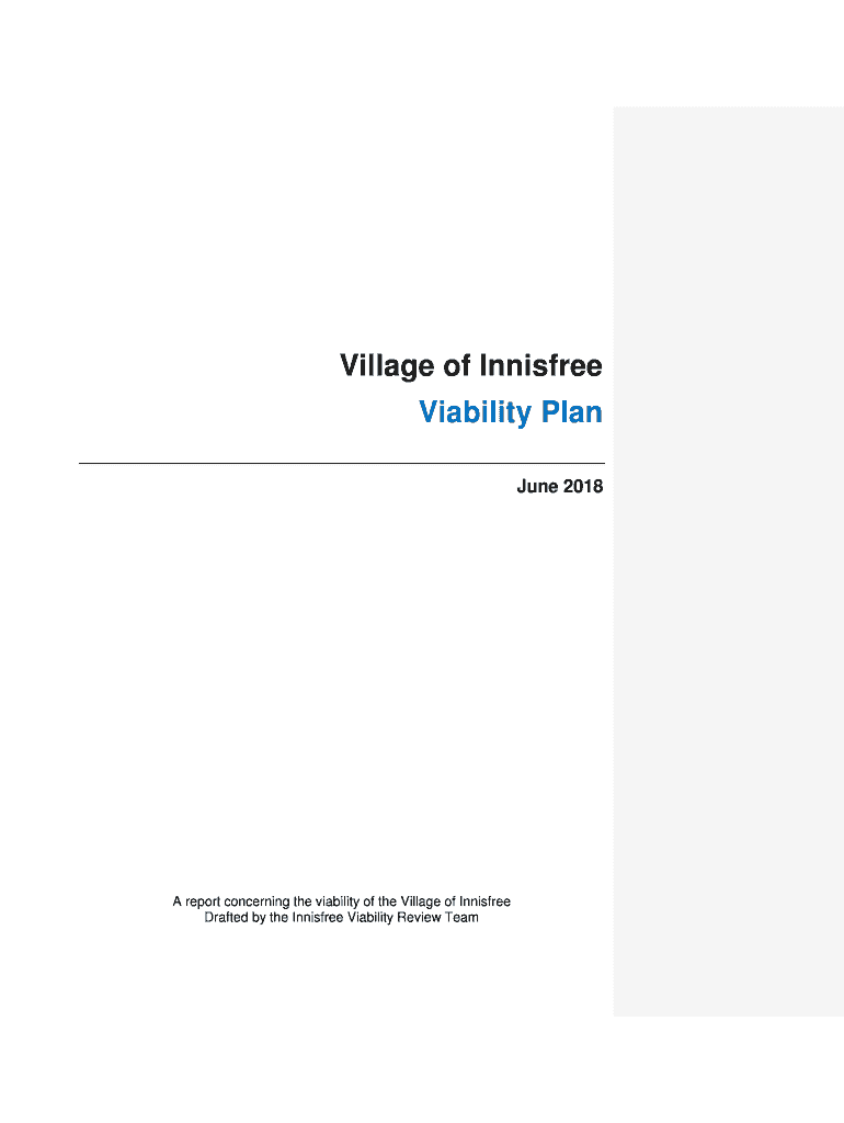 Fillable Online Village of Galahad Viability Review Initial Findings ...