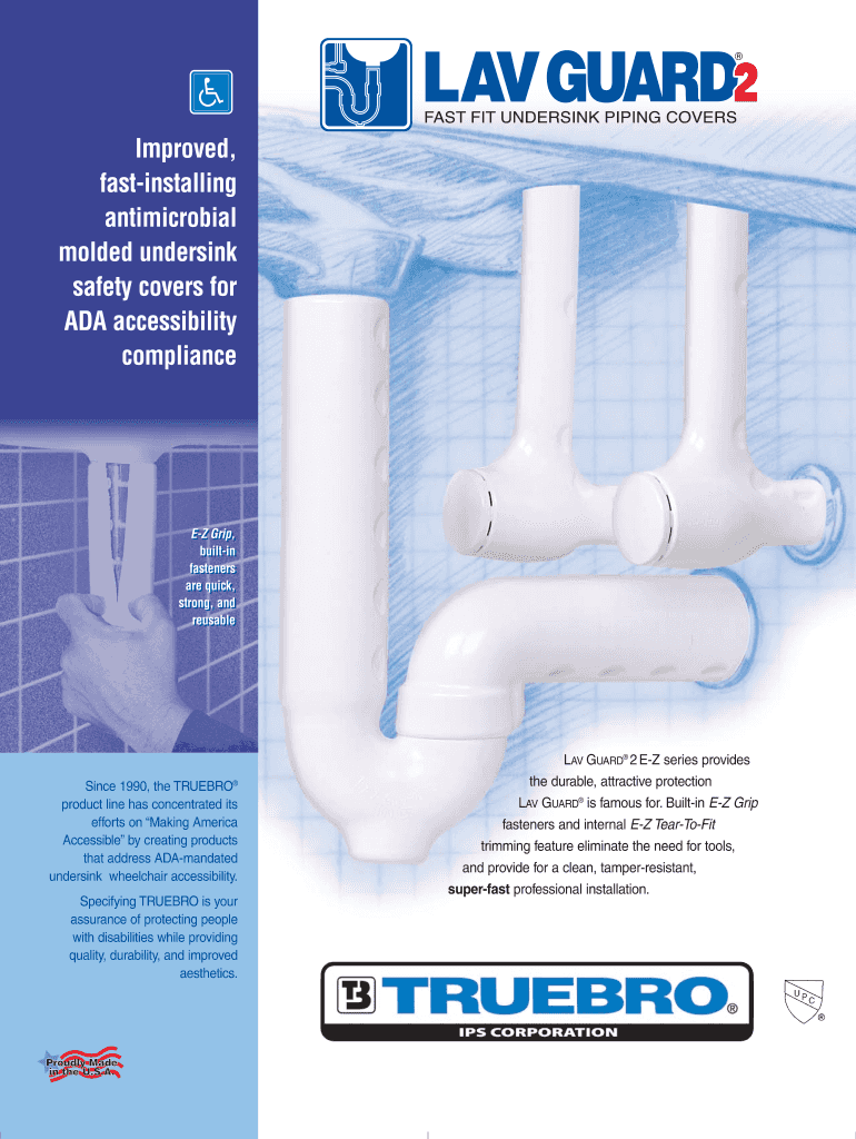 Fillable Online Truebro Lav Guard in White-102-EZ - The Home Depot Fax ...