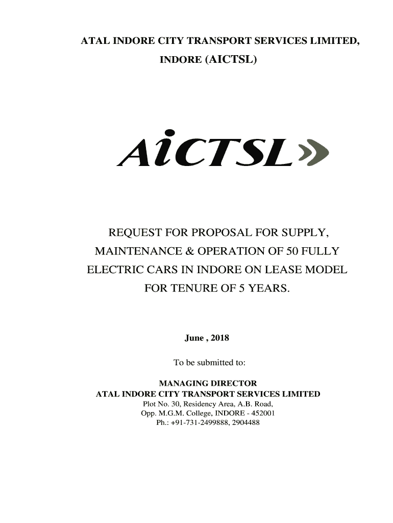 Fillable Online Purchase of Electric Vehicle (AC E- buses) - AiCTSL ...