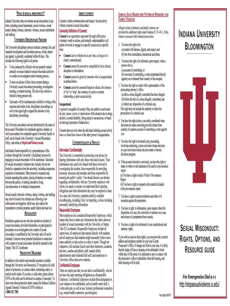 Fillable Online Title IX and the University's Sexual Misconduct Process Fax Email Print - pdfFiller