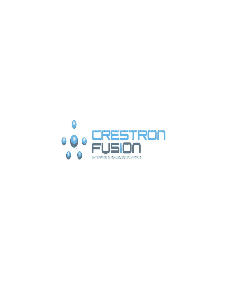 Fillable Online Brochure. The Crestron Fusion Enterprise Management ...