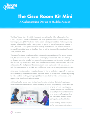 Cisco Room Kit Mini Datasheet - Fill Online, Printable, Fillable, Blank ...