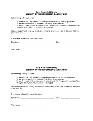 Fillable Online Library of Things Collection Development and ...