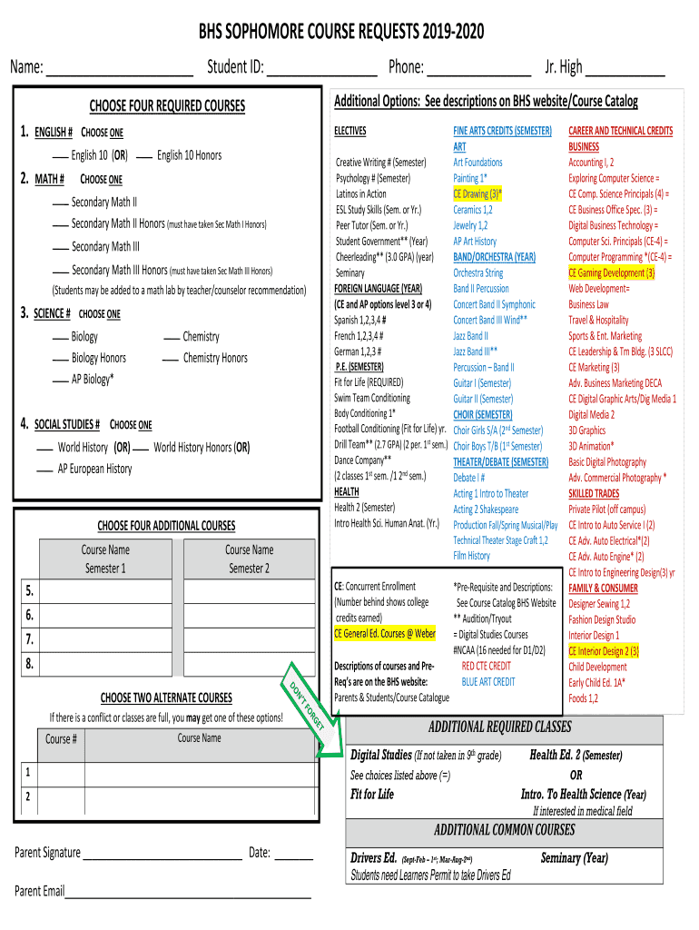 Fillable Online bhs davis k12 ut Graduation Requirements - Louisiana Believes Fax Email Print ...