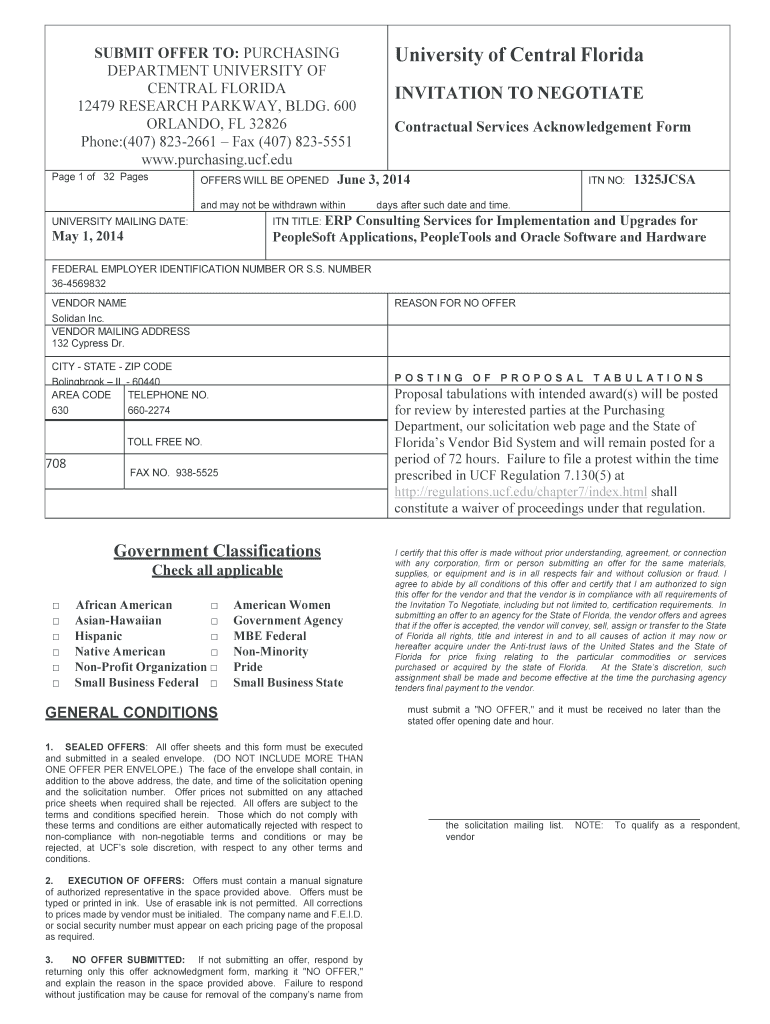 Fillable Online procurement ucf Sub - UCF Procurement Services ...