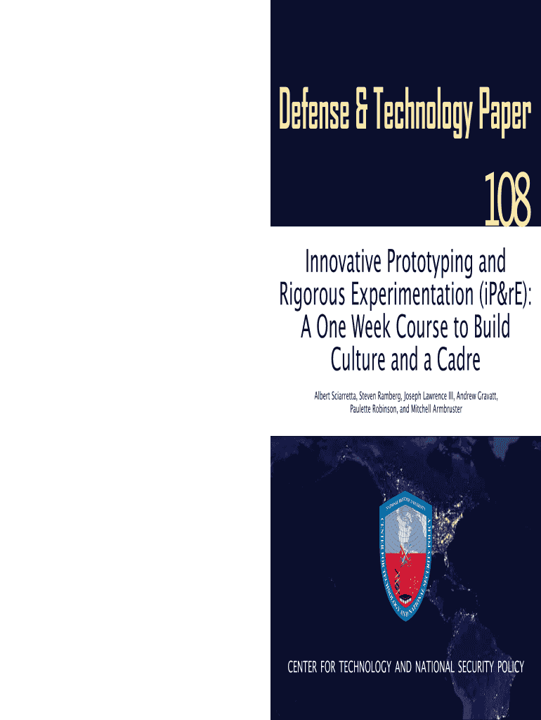 Fillable Online inss ndu Defense & Technology Paper - Institute for ...