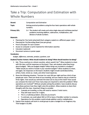 Fillable Online Take a Trip: Computation and Estimation with Whole ...
