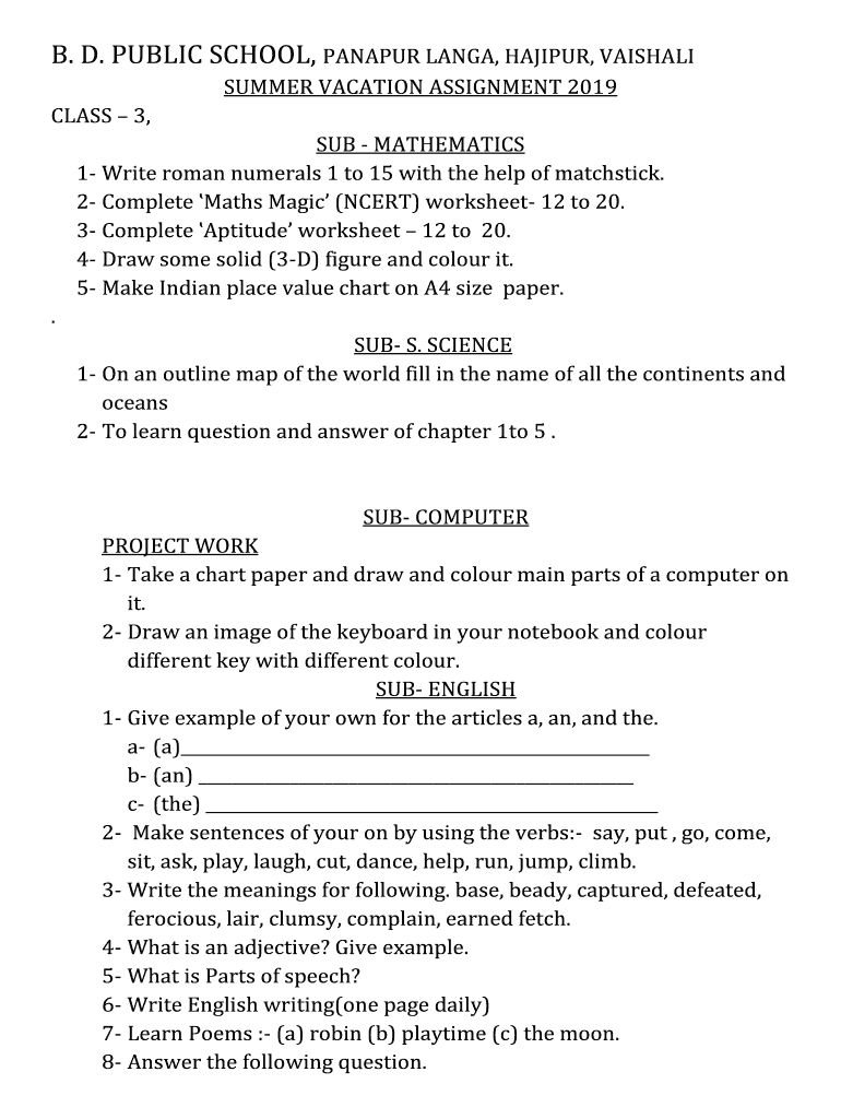 Service School Worksheet Army - Fill Online, Printable, Fillable, Blank ...