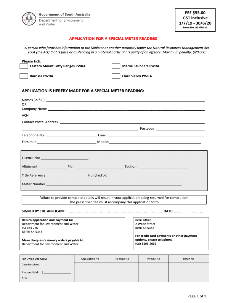 Fillable Online Development Application Fees - SA.GOV.AU - logo Fax ...