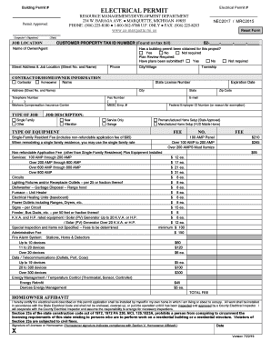 Fillable Online Electrical Permit Application - Hopkins, MN Fax Email Print - pdfFiller