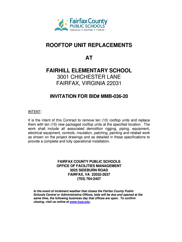Fillable Online Fairhill Elementary SchoolHome of the Tigers!Fairfax ...