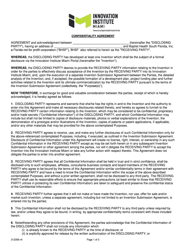 Fillable Online South Miami Hospital, Inc. Corporate Integrity ...