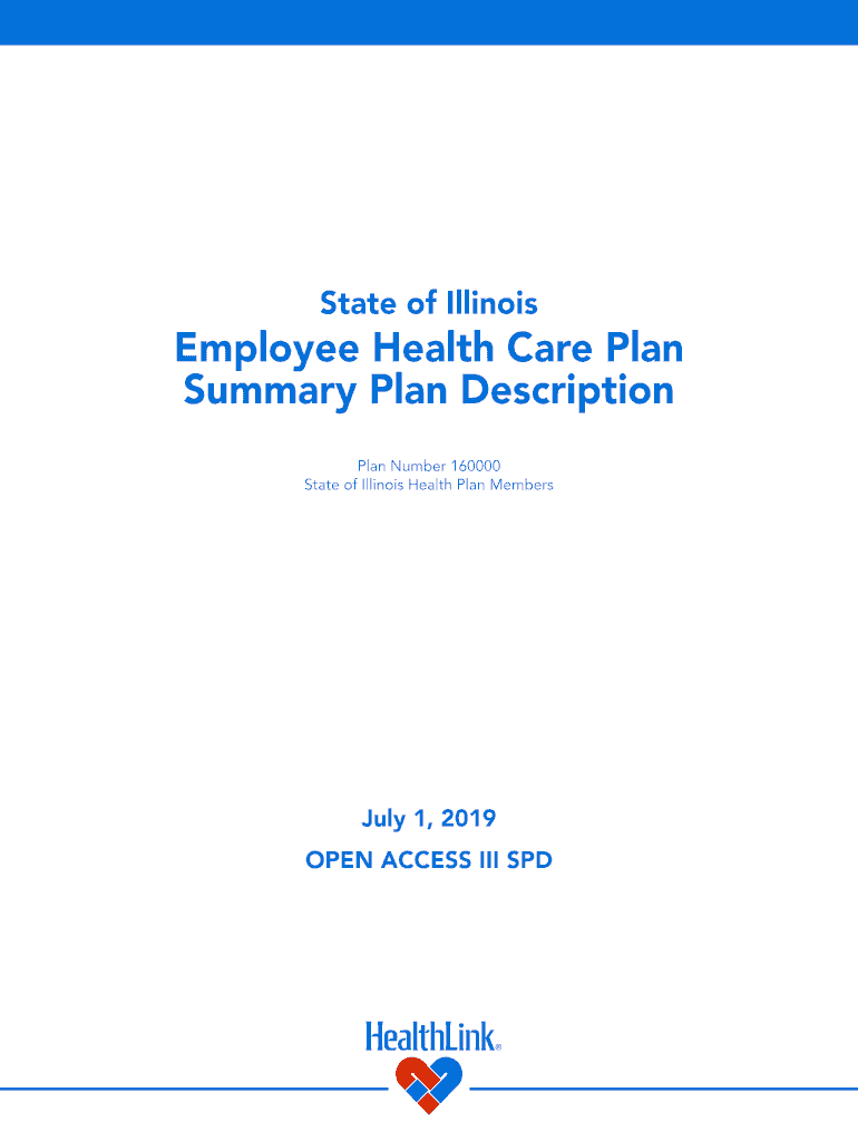 Fillable Online Employee Health Care Plan Summary Plan ... - HealthLink ...