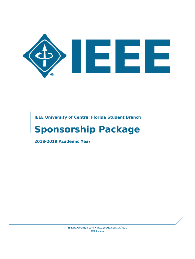 IEEE Sponsorship Package - University of Central Florida Doc Template ...