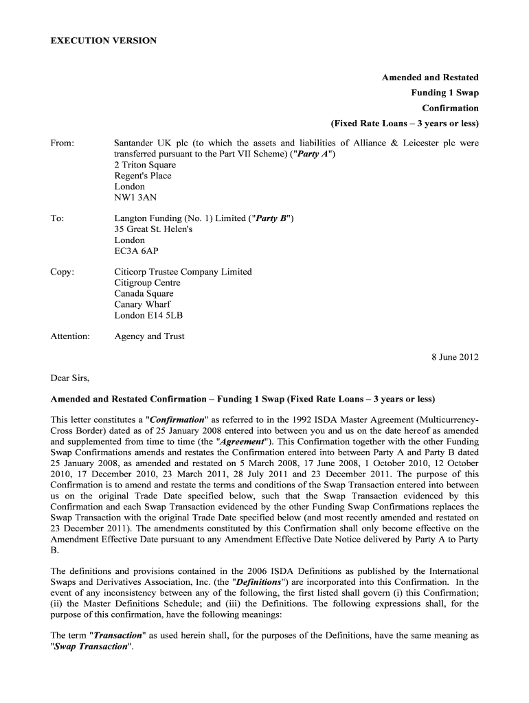 Fillable Online FIFTH SUPPLEMENTAL FUNDING 1 DEED OF CHARGE - PDF Fax ...