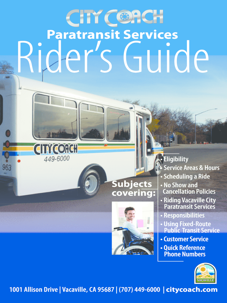 Fillable Online DART Rider's Guide - FAST Transit Fax Email Print ...