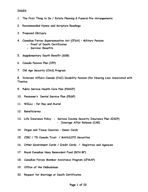 Fillable Online After The Funeral: An Executor's Checklist - American ...