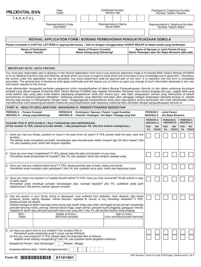 Revival Application Form - Fill Online, Printable, Fillable, Blank | pdfFiller