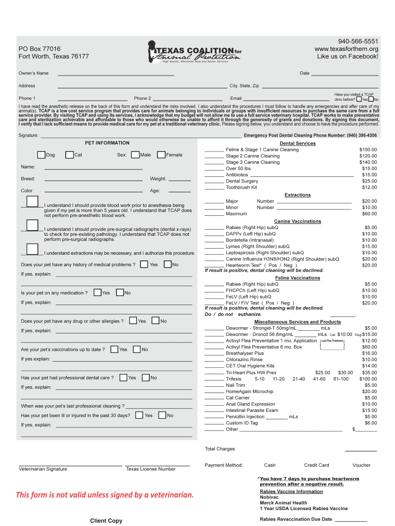 Fillable Online Have you visited a TCAP Fax Email Print - pdfFiller