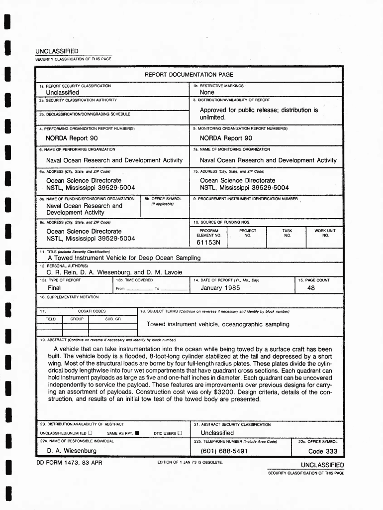 Fillable Online Department of Defense Classification and Control ...