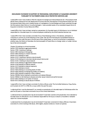 Fillable Online disclosure statement in support of provisional ...