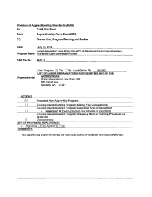 Fillable Online DIR - The Division of Apprenticeship Standards ...