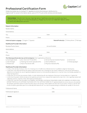 Fillable Online Internet Protocol (IP) Captioned Telephone ...