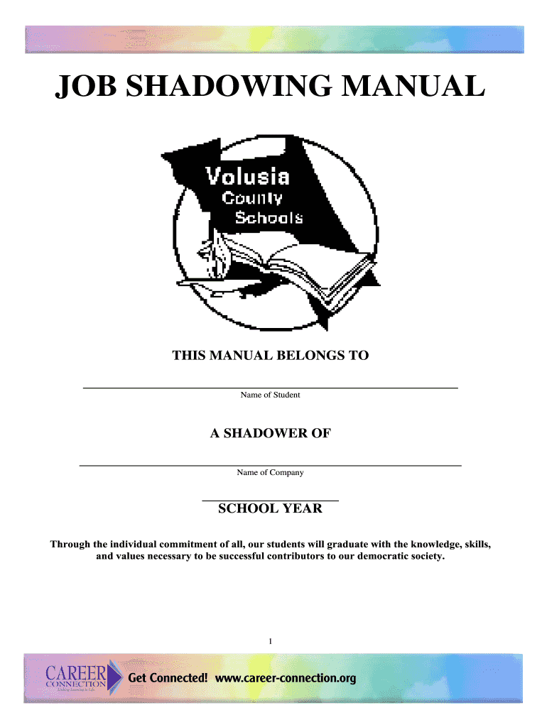 Fillable Online Job Shadowing Application - Aspen Valley High School Fax Email Print - pdfFiller