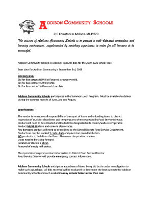 Fillable Online The mission of Addison Community Schools is to provide ...