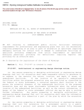 Fillable Online Enforce Requirements 811 Locate Underground Facilities ...