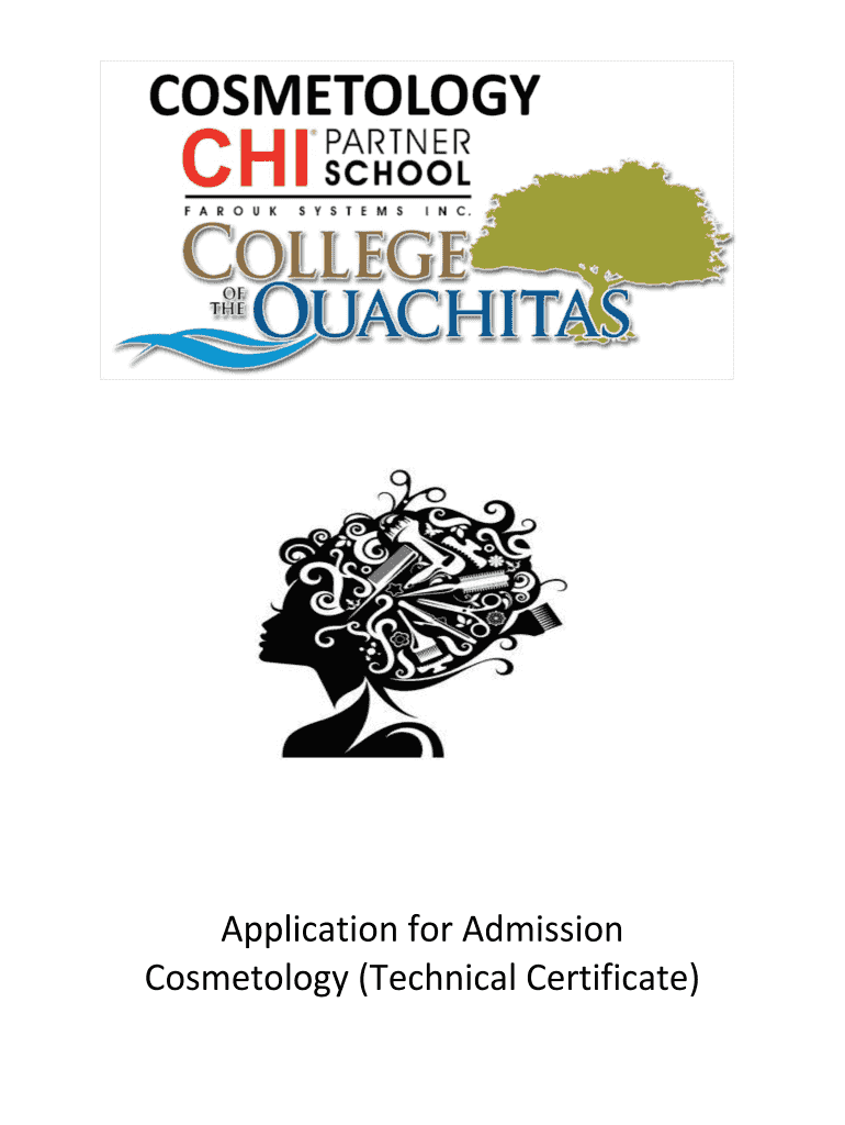 Fillable Online Application for Admission Cosmetology (Technical ...