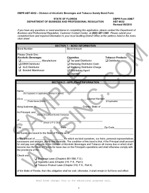 Fillable Online Dbpr Form Ab&t Abt 6032 - Fill Online, Printable ...