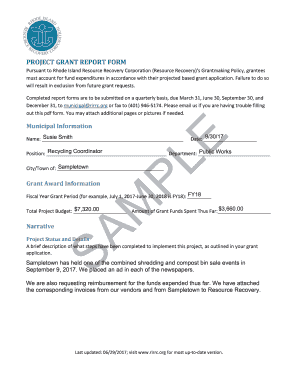 Fillable Online Project Grant Report Form (PP) 20170629 SAMPLE 1.pdf ...