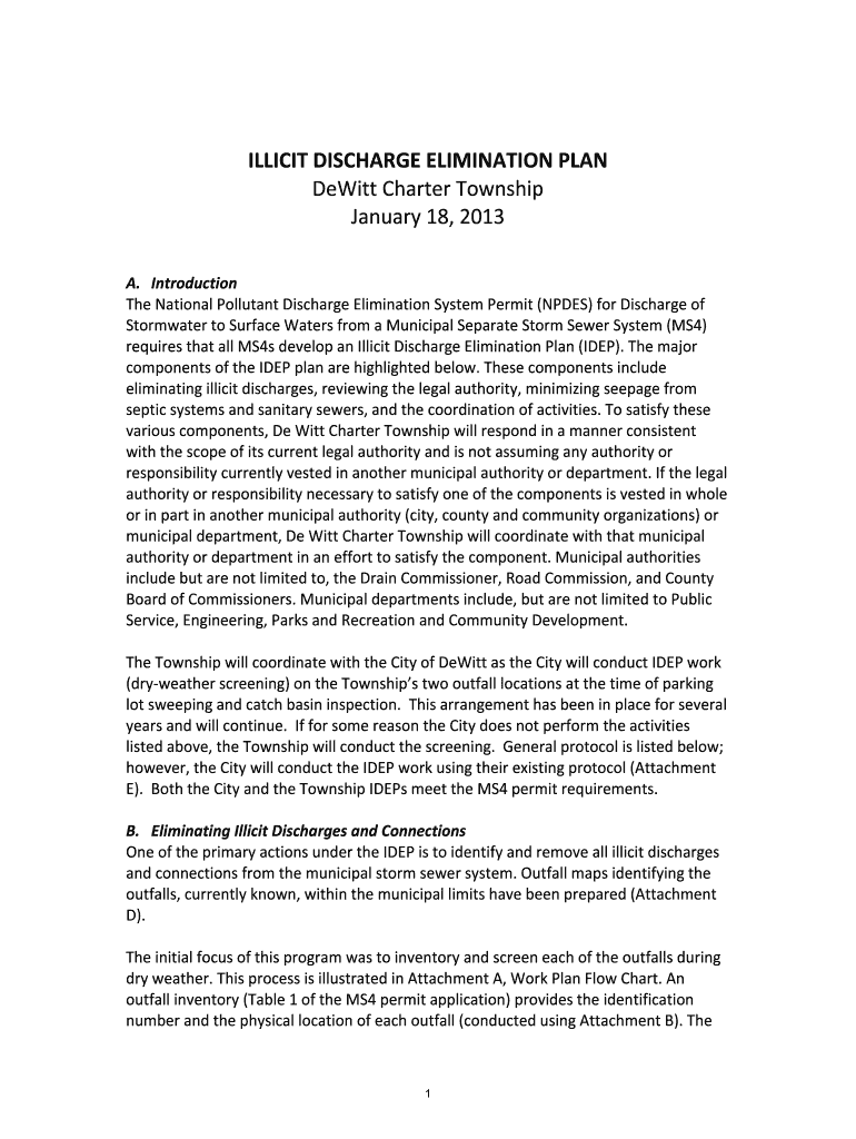 Fillable Online D.C. Municipal Separate Storm Sewer System (MS4)NPDES ...