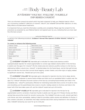 Fillable Online Juvederm Consent Form Allergan - igniteDDS FAST-TRAK ...