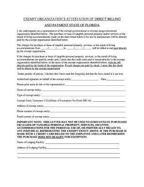 Fillable Online Florida Tax Exemption Certificate - Ohio University Fax ...